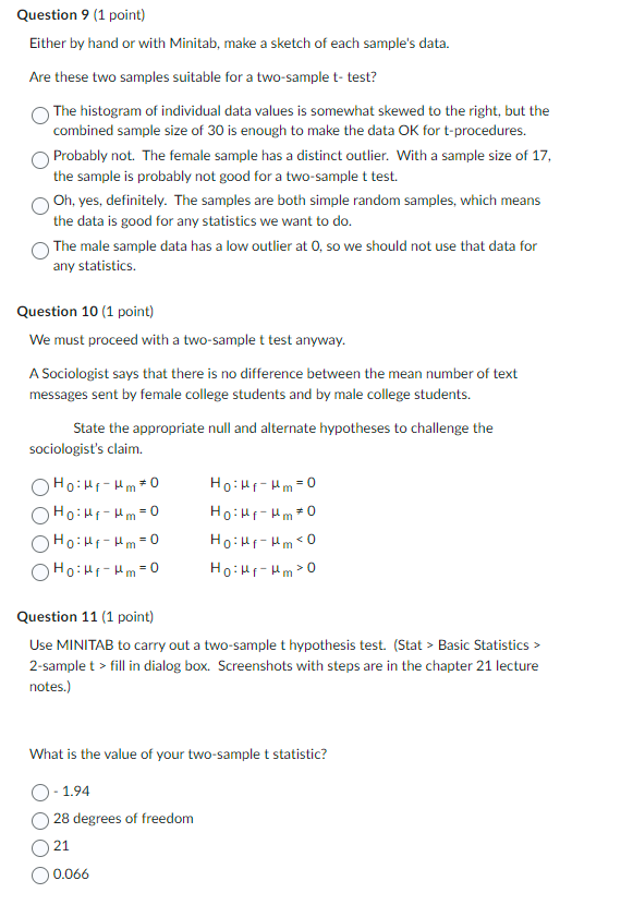 Is there good evidence that the populations of male | Chegg.com