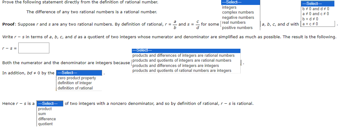 Solved Prove the following statement directly from the | Chegg.com
