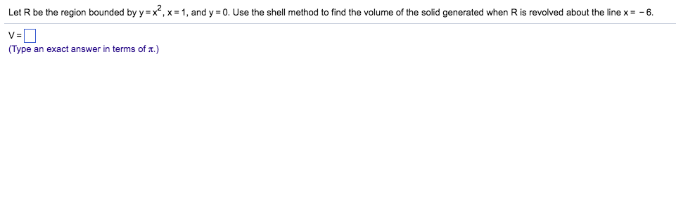 Solved Let R be the region bounded by y=x2, x-1, and y=0. | Chegg.com