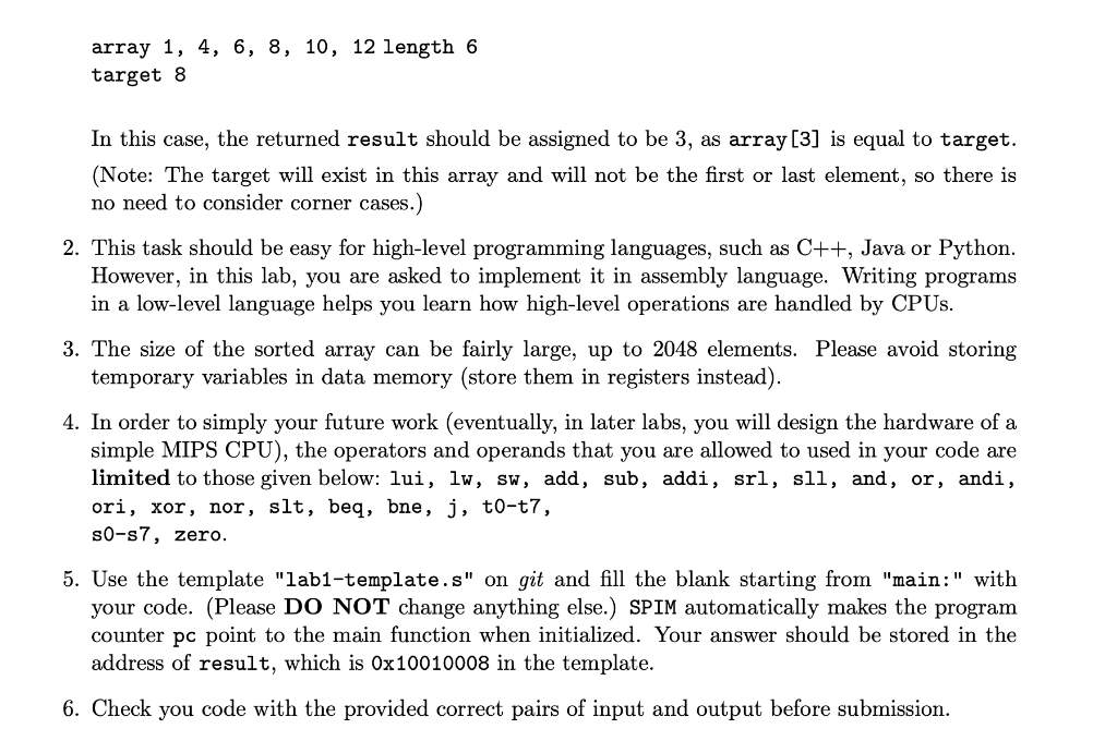 Solved 3 Lab Description 1. You are given an array which is | Chegg.com
