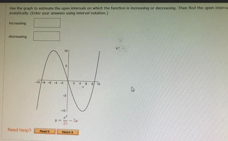 Solved Use the graph to estimate the open intervals on which | Chegg.com