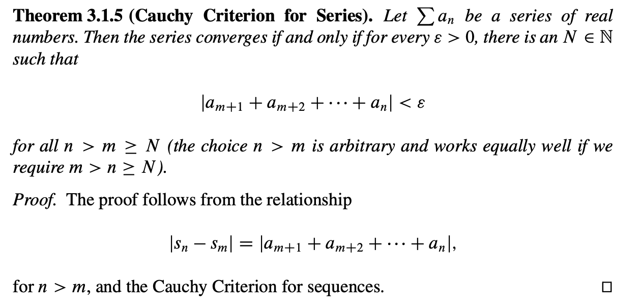 Solved Exercise 3.1.8. Supply a proof for the Cauchy | Chegg.com
