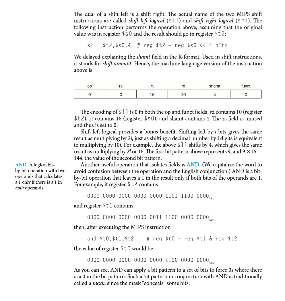 Solved Read the section about Logical Operators What do sll | Chegg.com