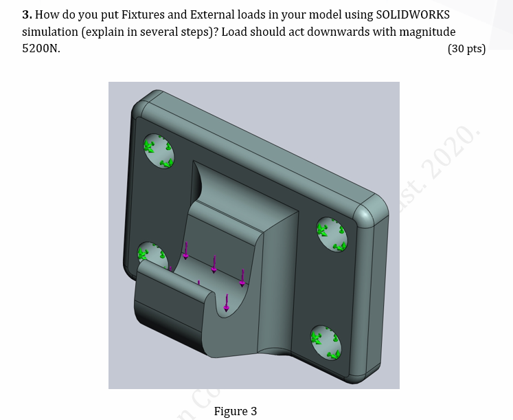 Solved 3. How do you put Fixtures and External loads in your | Chegg.com