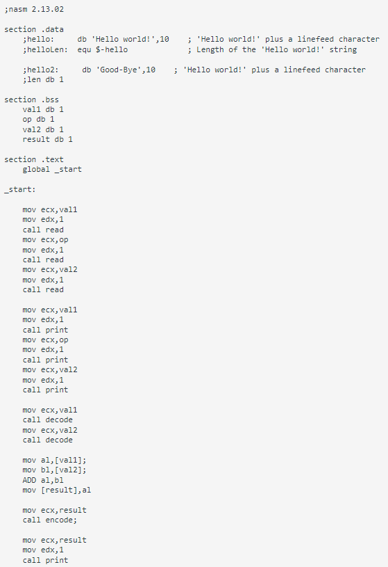 Solved Write a program that contains 4 procedures: ADD | Chegg.com