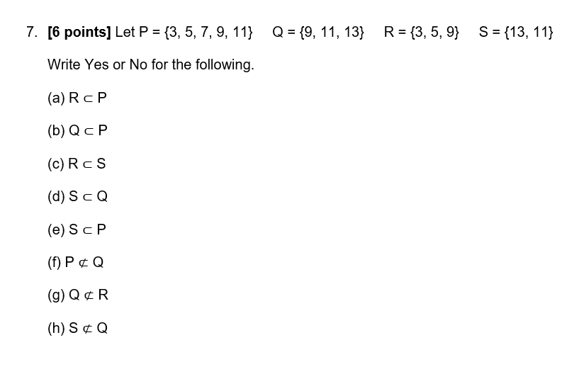 Solved 7. [6 points] Let | Chegg.com