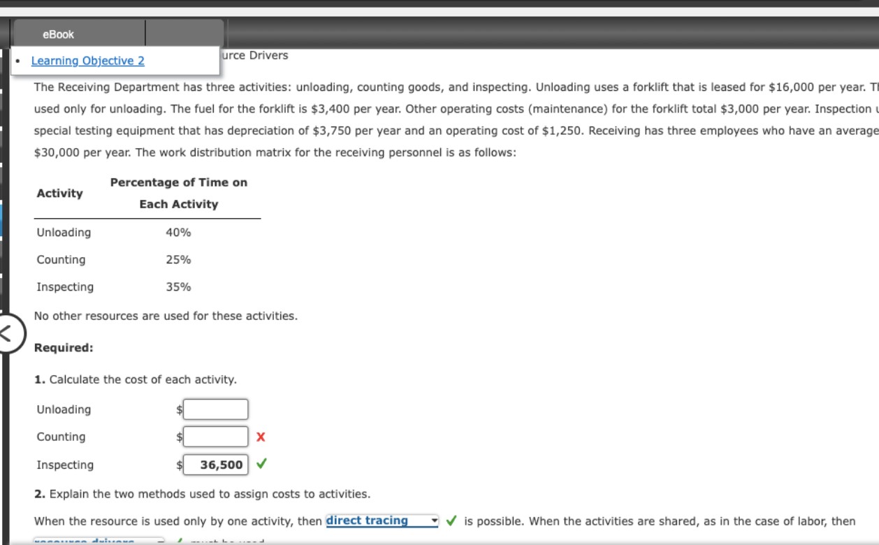 Solved Learning Objective 2The Receiving Department has | Chegg.com