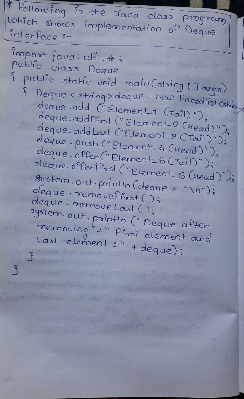 Solved If A Queue Interface From Jcf 