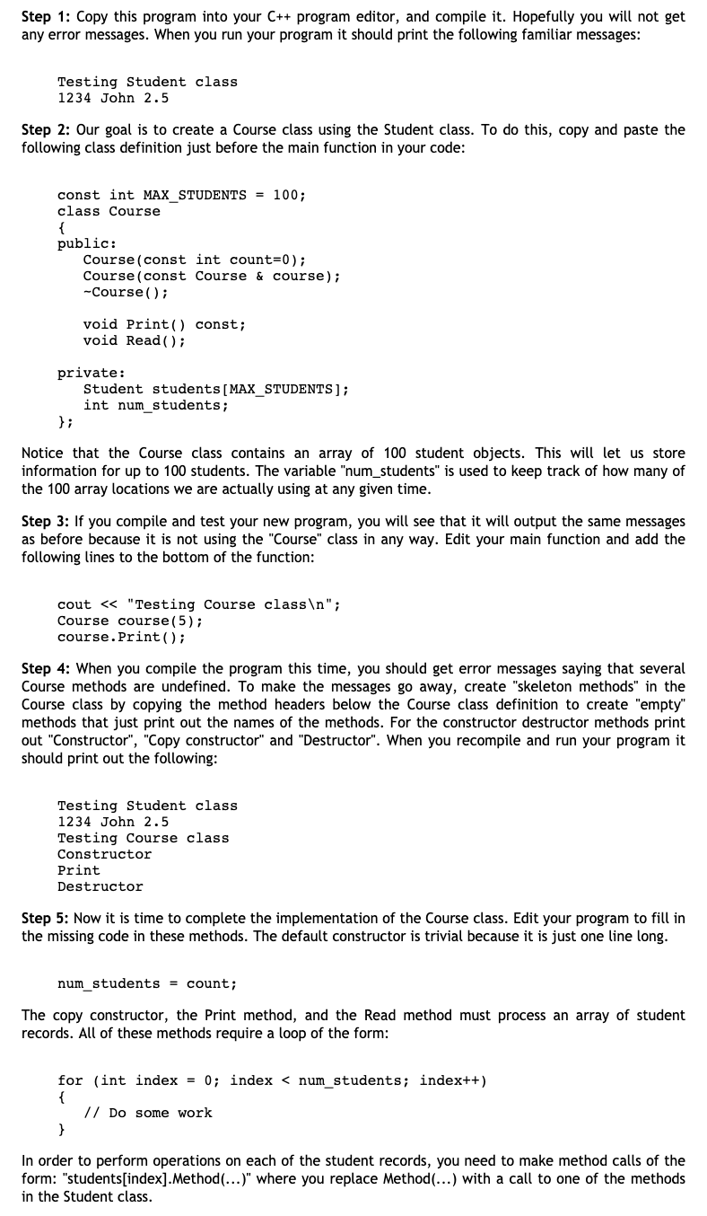 Solved #include #include #include | Chegg.com