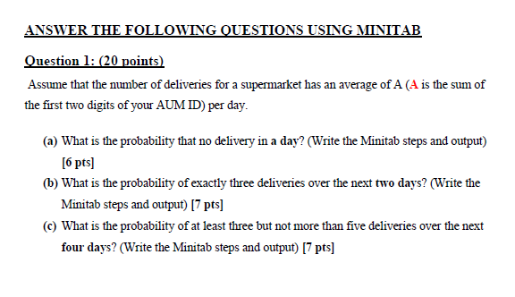Solved ANSWER THE FOLLOWING QUESTIONS USING MINITAB Question | Chegg.com