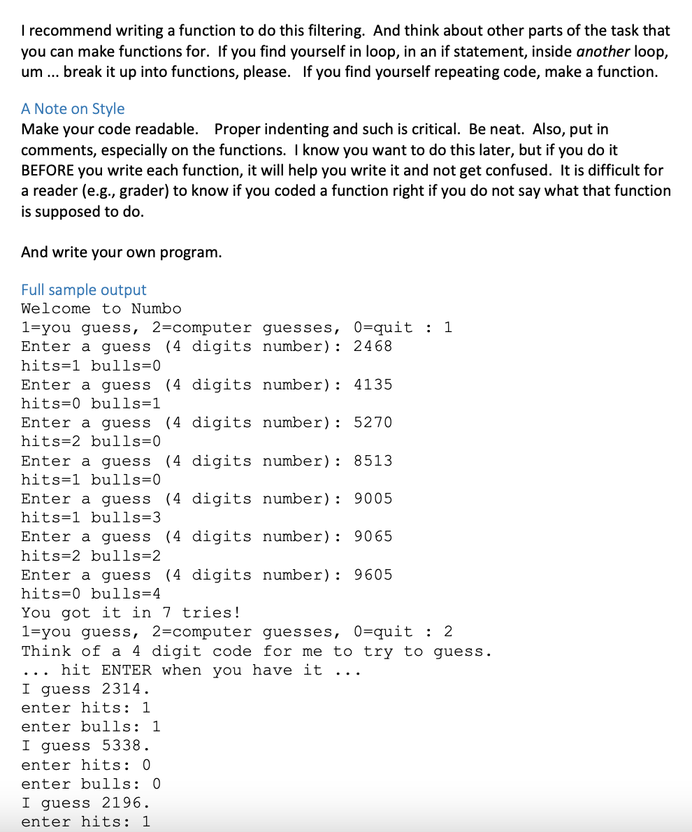 Solved Numbo Itp 165 Intro To C Programming Goal In This 4442