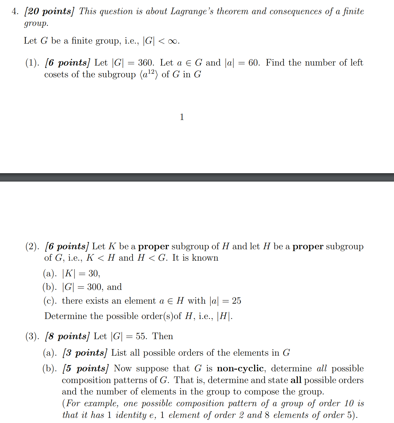 Solved 4 [20 Points] This Question Is About Lagranges