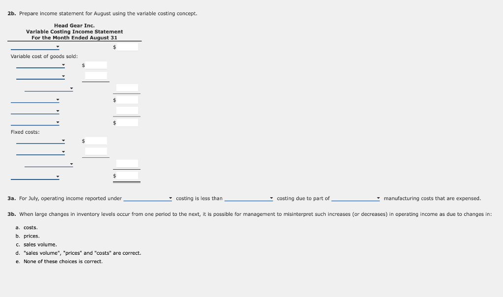 Solved 18. PR.07.03B.ALGO (Algorithmic) Absorption and | Chegg.com
