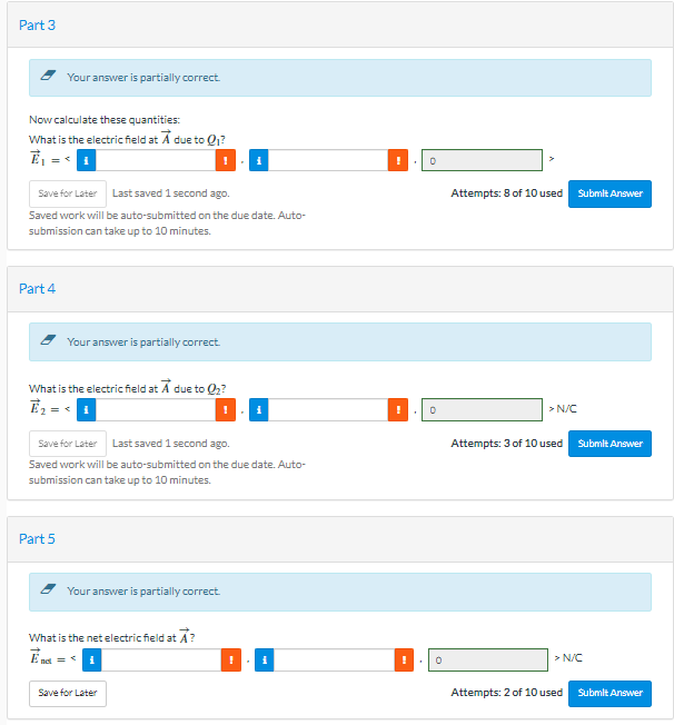 Solved Two small charged objects are located as shown in the | Chegg.com