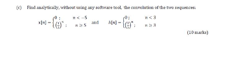 Solved (C) Find analytically, without using any software | Chegg.com