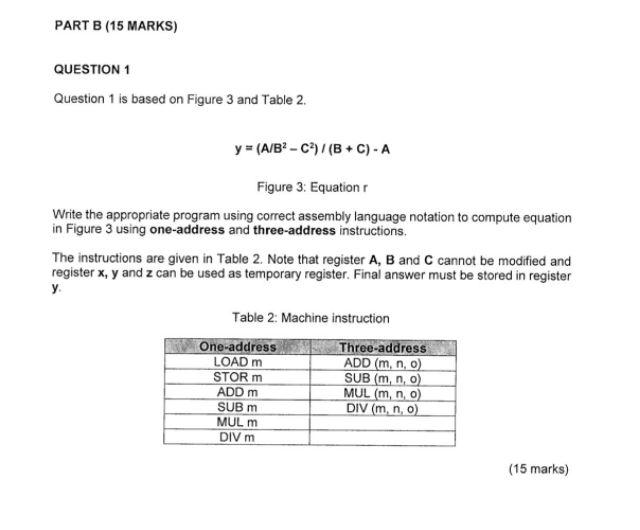 Solved Question 1 is based on Figure 3 and Table 2. | Chegg.com