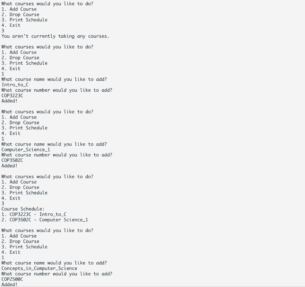 Solved This program has to be C and have the starter | Chegg.com