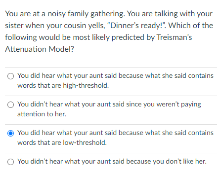 You are at a noisy family gathering. You are talking | Chegg.com