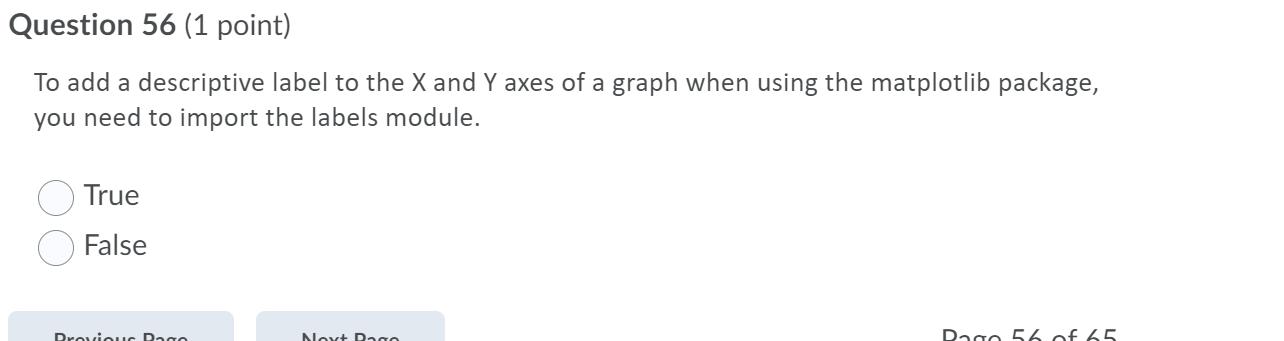 Solved Question 56 (1 point) To add a descriptive label to | Chegg.com