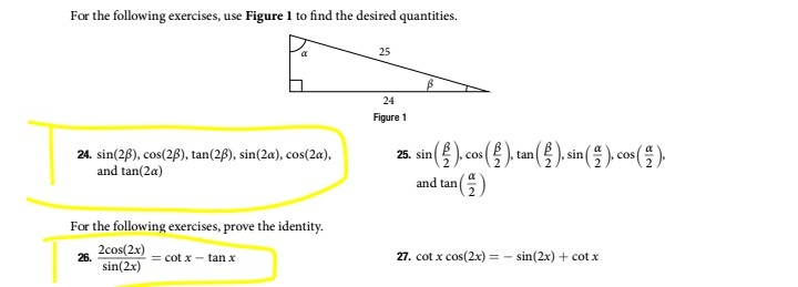 Solved DOUBLE-ANGLE, HALF-ANGLE, AND REDUCTION FORMULAS For | Chegg.com