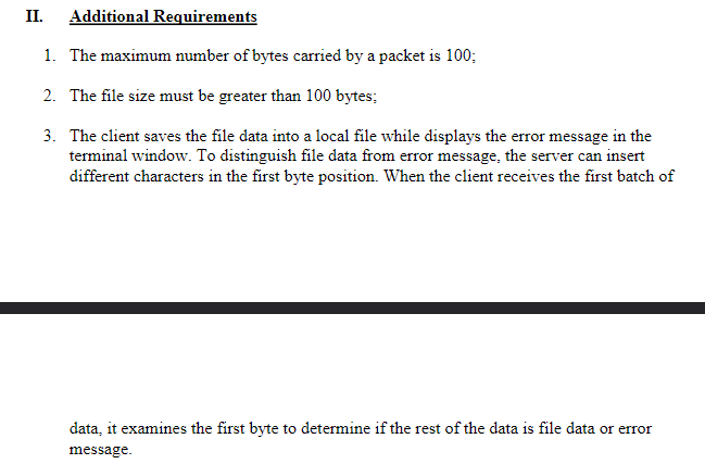 In this lab, a file download application based on TCP | Chegg.com