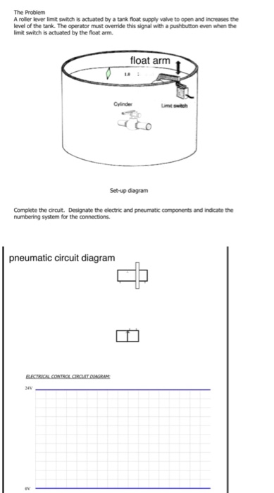 Solved A roller lever limit switch is actuated by a tank | Chegg.com