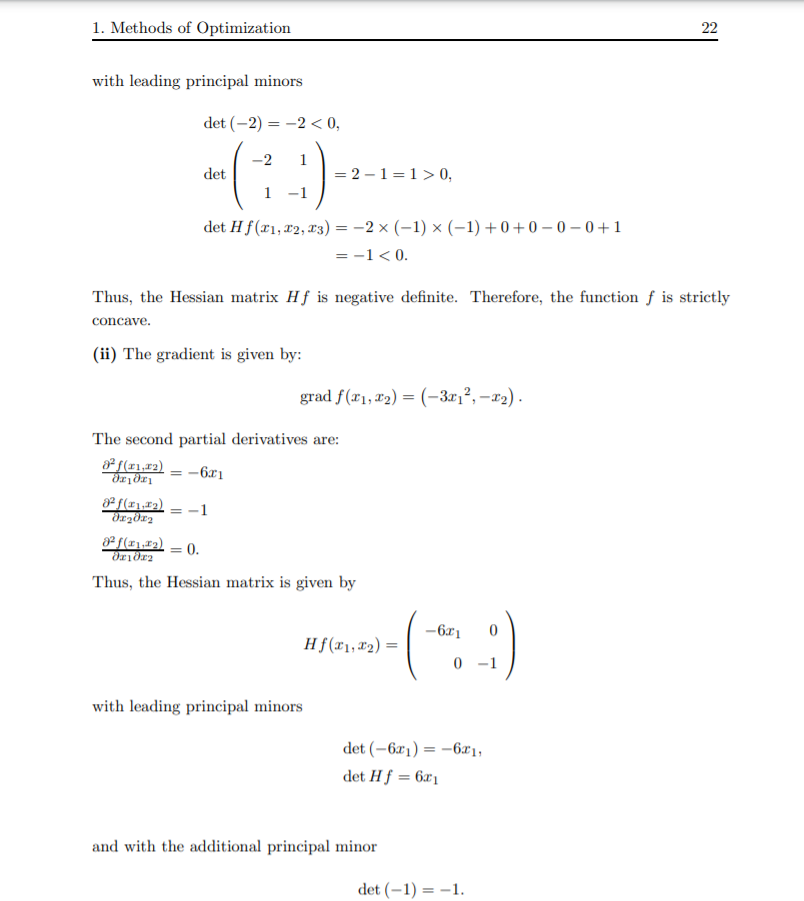 Solved Exercise 9. Construct the Hessian matrix of the | Chegg.com