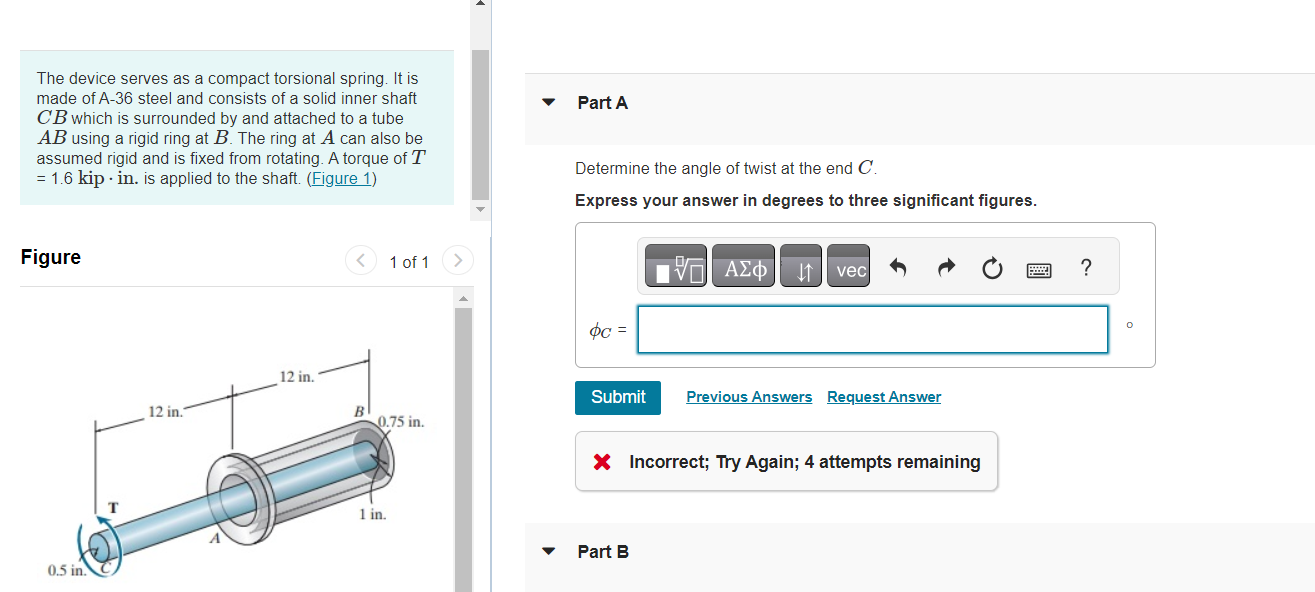 Solved The device serves as a compact torsional spring. It | Chegg.com