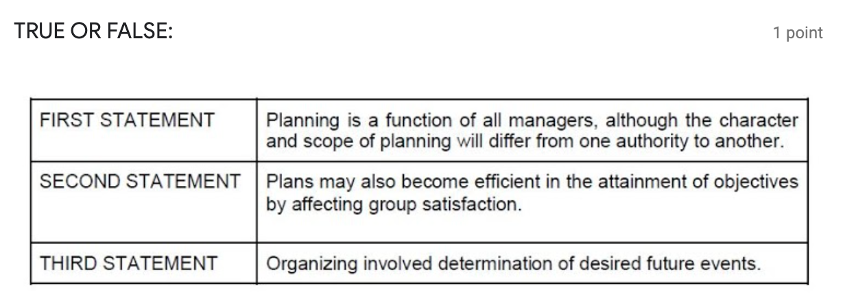 Solved * Which of the following is/are TRUE? Select all that | Chegg.com