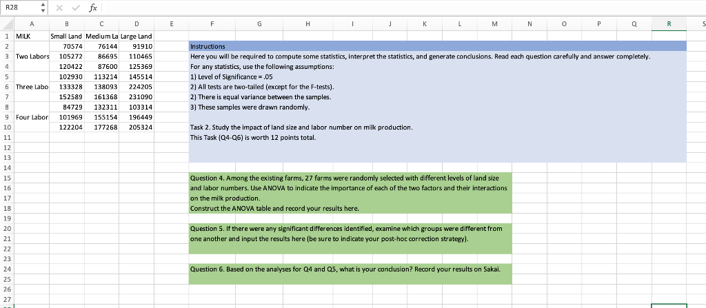 Solved Here you will be required to compute some statistics, | Chegg.com