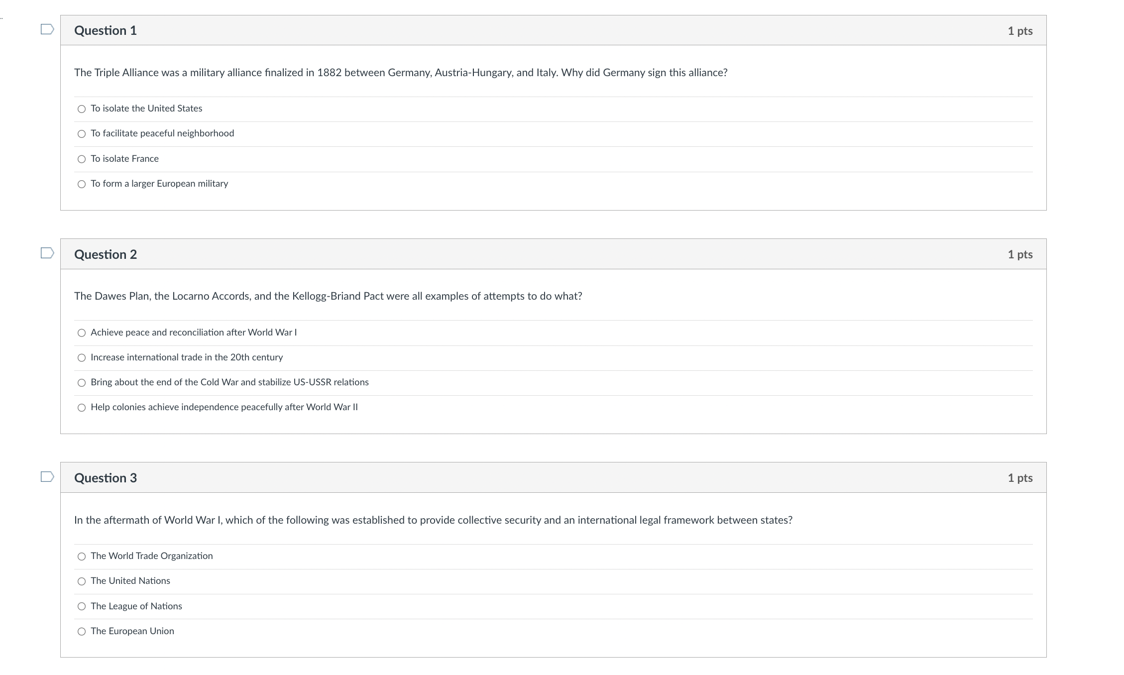 The Triple Alliance was a military alliance finalized | Chegg.com