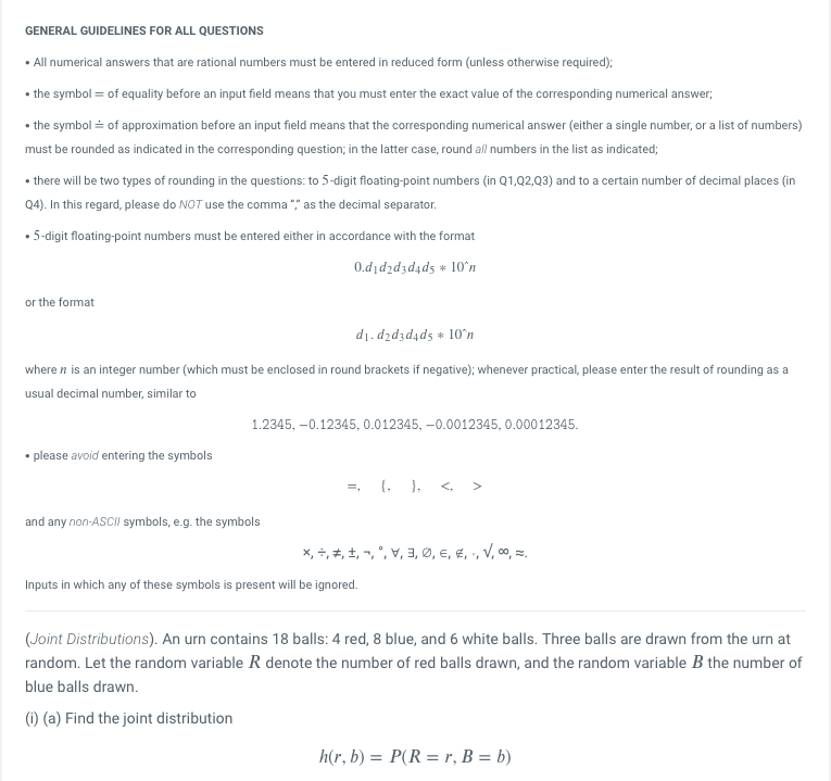 Solved GENERAL GUIDELINES FOR ALL QUESTIONS • All numerical | Chegg.com