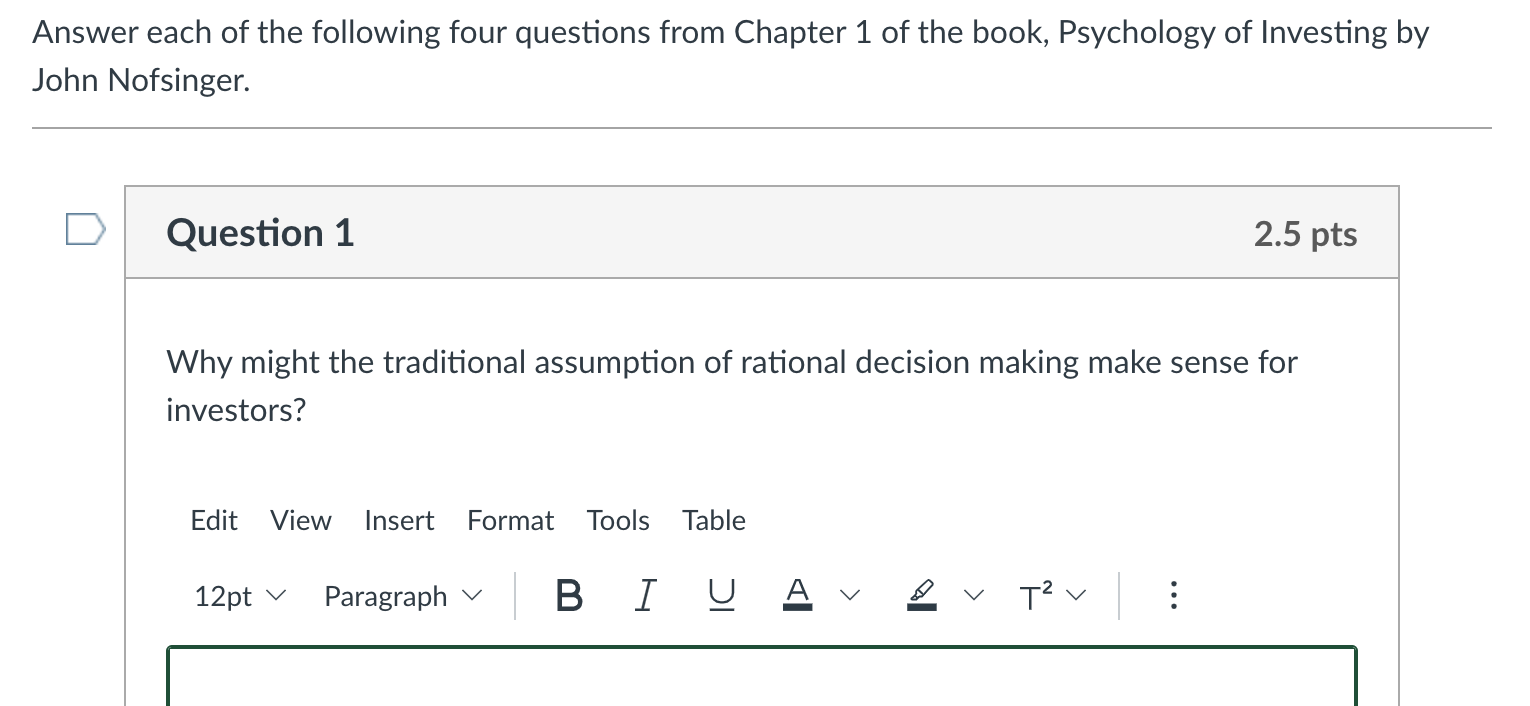 Solved Answer each of the following four questions from | Chegg.com