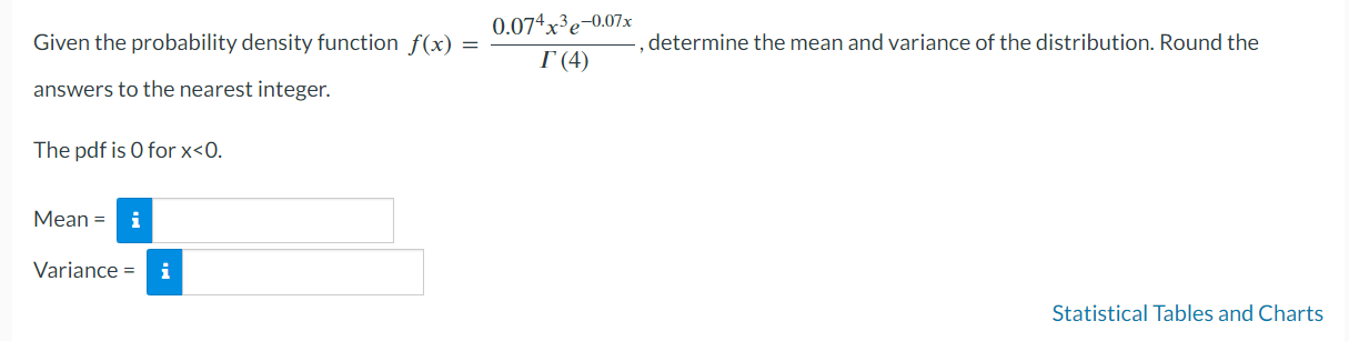 Solved Given the probability density function | Chegg.com
