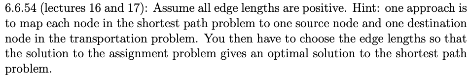 Solved Show that the shortest path problem can be written as | Chegg.com