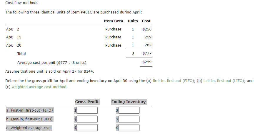 Solved Cost flow methods The following three identical units | Chegg.com