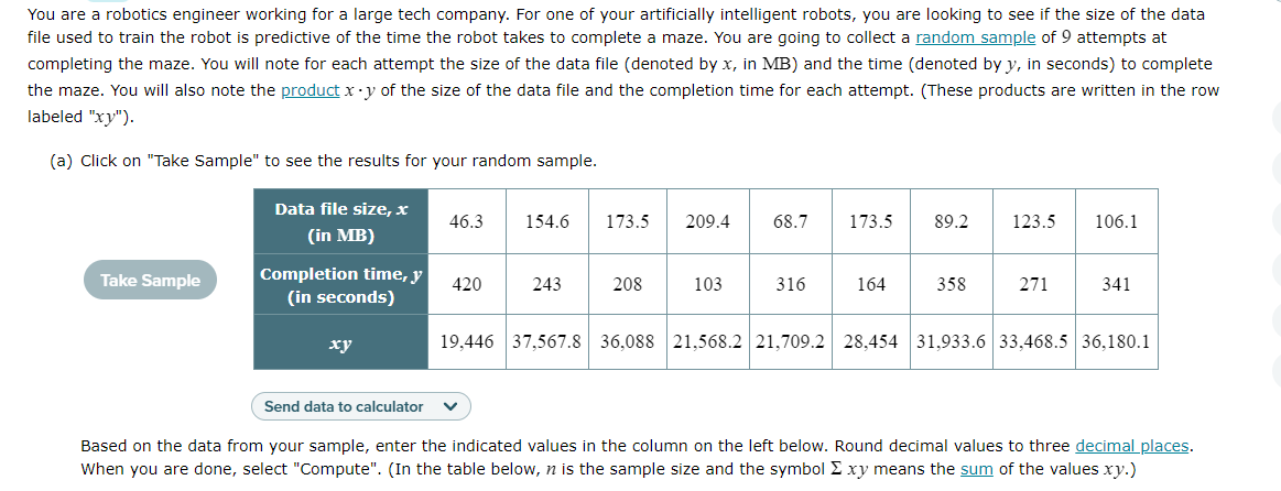 Solved You are a robotics engineer working for a large tech | Chegg.com
