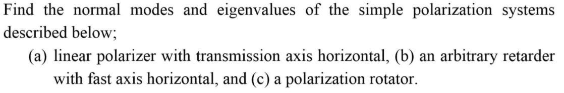 Solved Find the normal modes and eigenvalues of the simple | Chegg.com