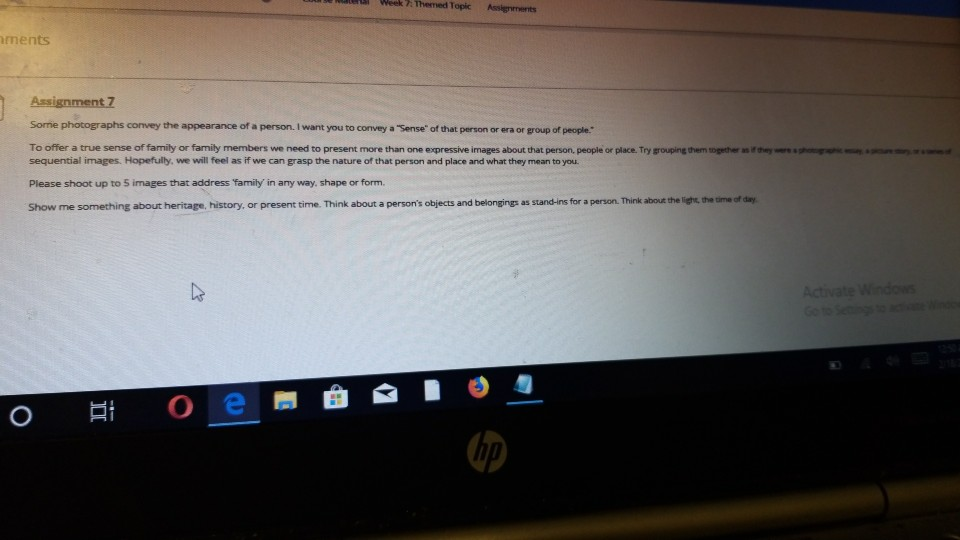 Week Themed Topic Assignments aments Assignment 7 | Chegg.com