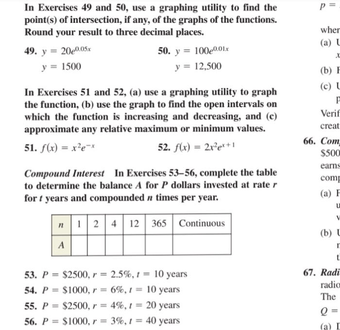 Solved In Exercises 49 and 50, use a graphing utility to | Chegg.com