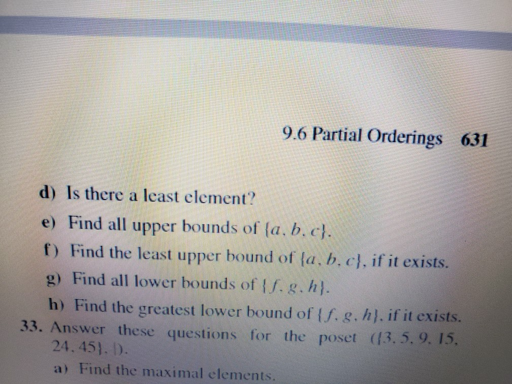 Solved 31. Show at hite poset can be reconstructed from its | Chegg.com