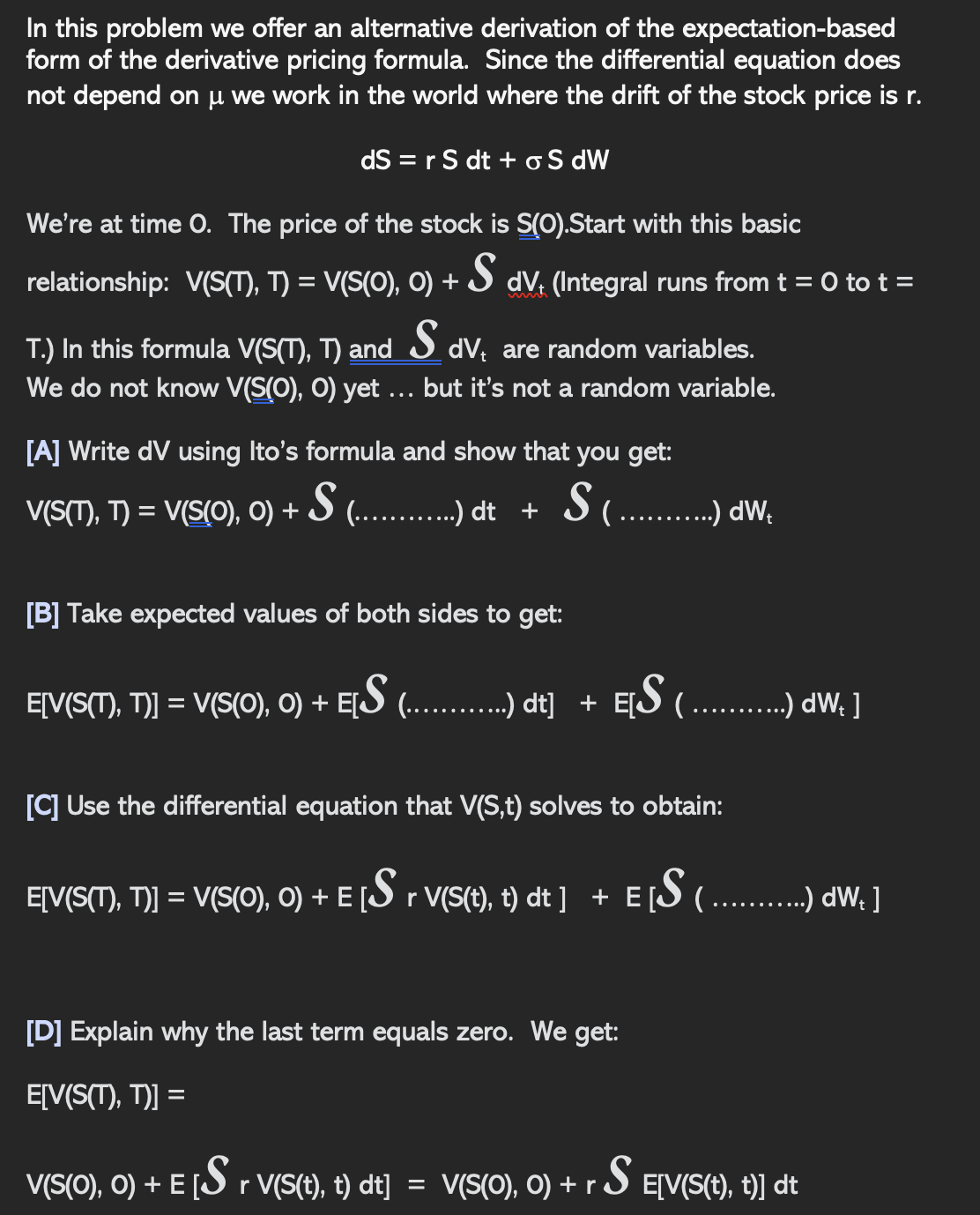 Solved In this problem we offer an alternative derivation of | Chegg.com