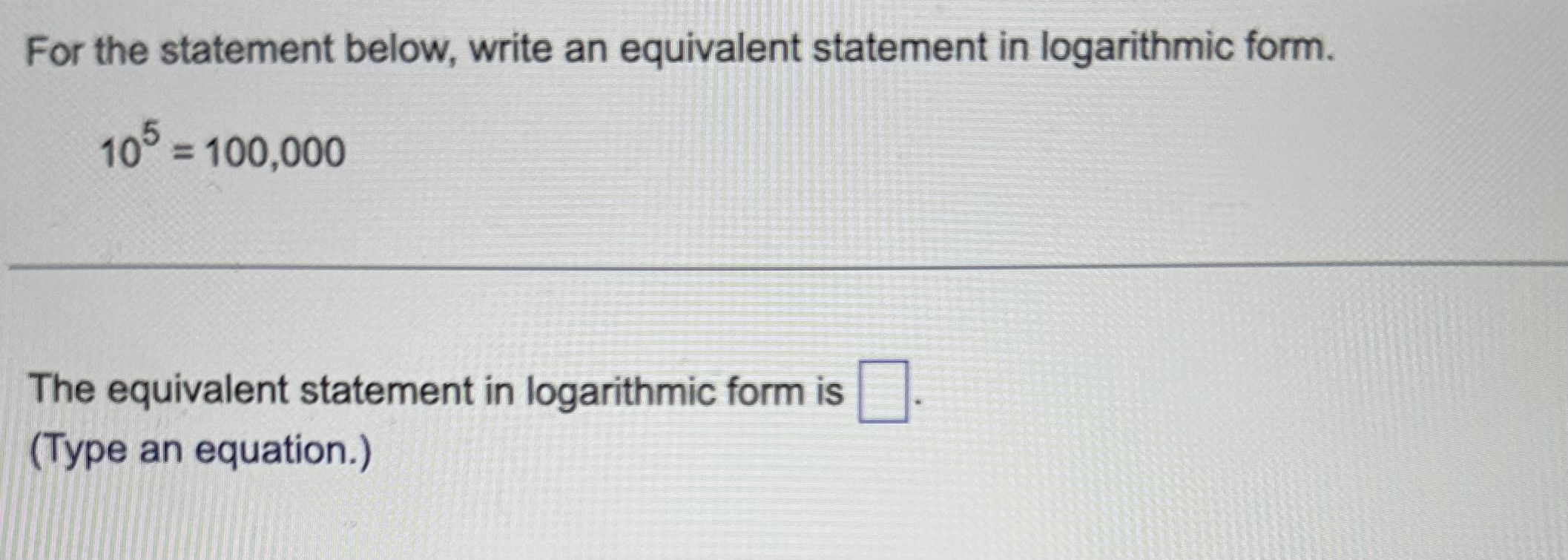 Solved For the statement below, write an equivalent | Chegg.com