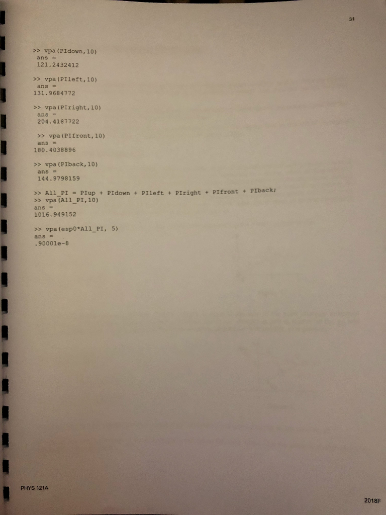 30 To Obtain Credit For The Lab Print Out Matlab 