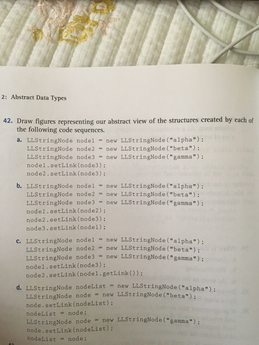 Solved 2: Abstract Data Types 42. Draw figures representing | Chegg.com