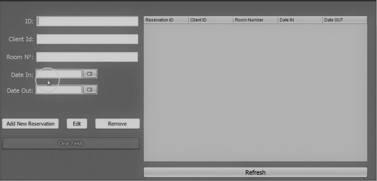 Create a ''Hotel Check-in System'' using Netbeans The | Chegg.com