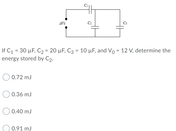 Solved TH AVO C If C1 = 30 uF, C2 = 20 uF, C3 = 10 uF, and | Chegg.com