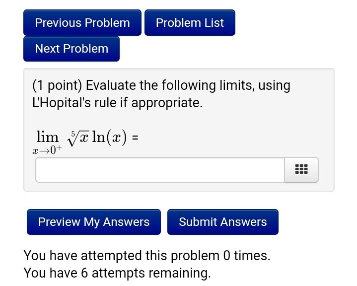 Solved Previous Problem Problem List Next Problem (1 point) | Chegg.com