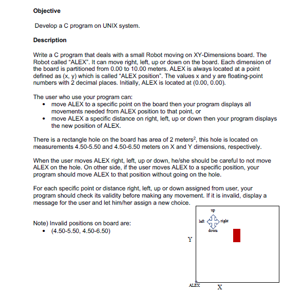 Solved Objective Develop a C program on UNIX system. | Chegg.com