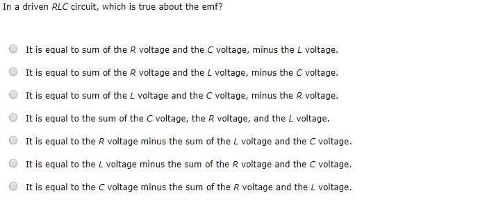 Solved If the driving angular frequency in an RLC circuit is | Chegg.com